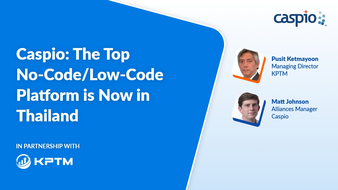 Caspio: The Top No-Code/Low-Code Platform Now in Thailand | Caspio