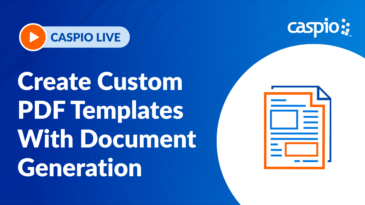 Create Custom PDF Templates With Document Generation | Caspio